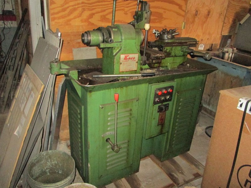 Enco Model LHT-25B 10"Swing 1"Capacity 6 Station 220V 3Ph Manual Turret ...