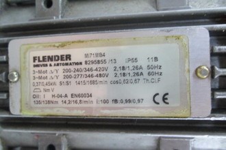 Flender Right Angle Gearbox Motor MI71MB4 With Mounting Plate and Drive ...