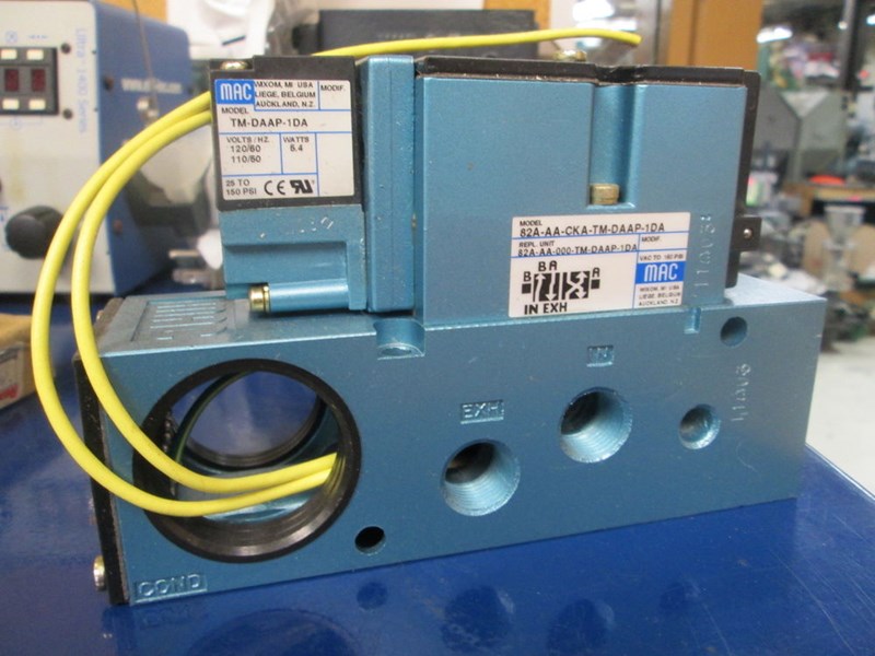 MAC 82A-AA-000-TM-DAAP-1DA 150 Psi 5.4 Watts 120V 1Ph Pneumatic Valve ...