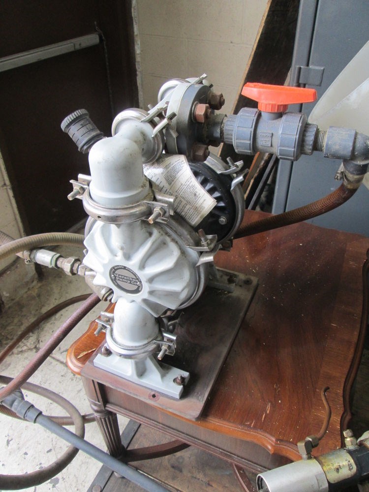 Marathon Model MP04P Air Powered Double Diaphragm 100 Psi Pump W/Valve ...
