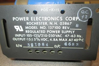 Power Electronics POS-X-15 Regulated Power Supply | pressXchange