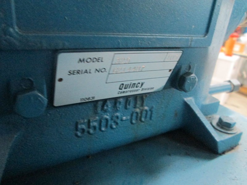 Quincy 325 120 Gallon 5Hp High Pressure Dual Pump Compressor W/Auto ...
