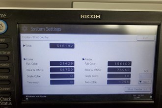 Ricoh Model MP C3003 1200x1200 Dpi 30 ppm 1Ph Color Laser Multifunction ...