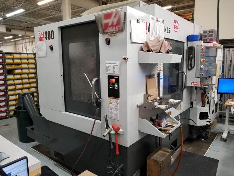 Haas EC-400 4-Axis CNC Horizontal Machining Center with (2) Station ...