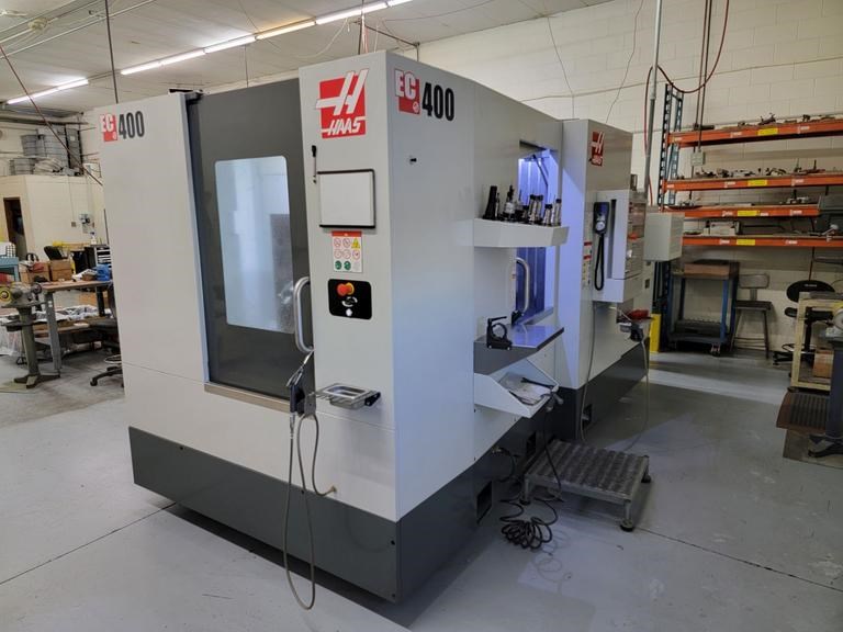 Haas EC-400 CNC 4-Axis Horizontal Machining Center with (2) Station ...