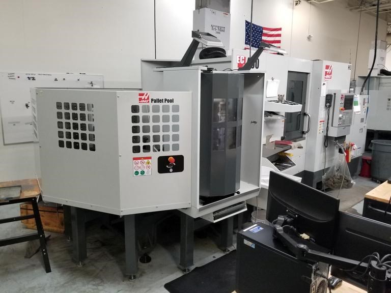 Haas EC-400 Pallet Pool 4-Axis CNC Horizontal Machining Center with 6 ...