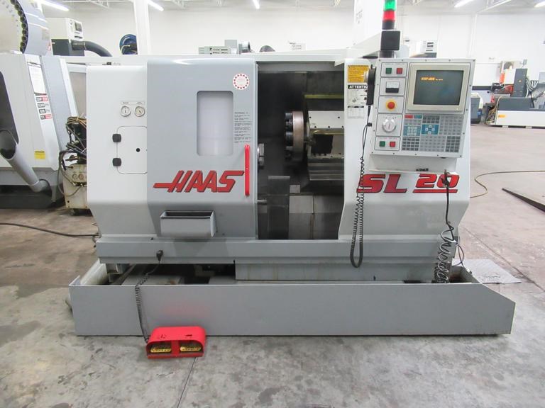 Haas SL-20 CNC Turning Center with 3-Jaw Chuck, Tailstock, Chip Auger ...