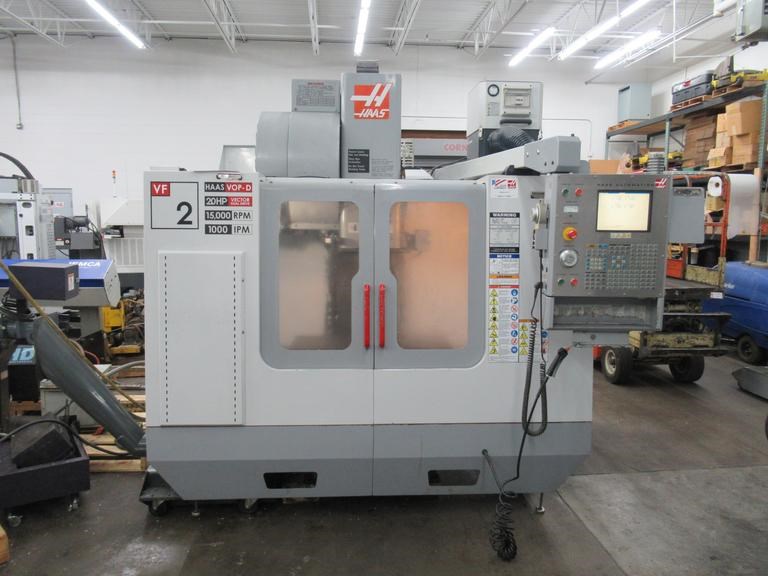 Haas VF-2 CNC Vertical Machining Center with 15,000 RPM CT-40 Spindle, High Speed Machining ...