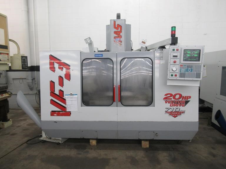 Haas VF-3 Vertical Machining Center, 20 Station Carousel Tool Changer, 7500 RPM CAT-40 Taper ...