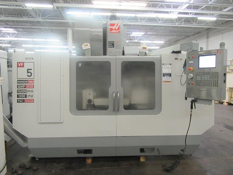Haas VF-5/40TR 5-Axis CNC Vertical Machining Center w 2-Axis ...