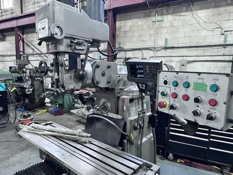 10 X 51, FIRST, LC-20VHS, VERTICAL / HORIZONTAL MILLING MACHINE ...