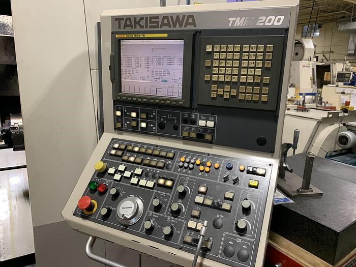 TAKISAWA, TMM-200, 2004, CNC TWIN SPINDLE, TWIN TURRET LIVE TOOL LATHE ...