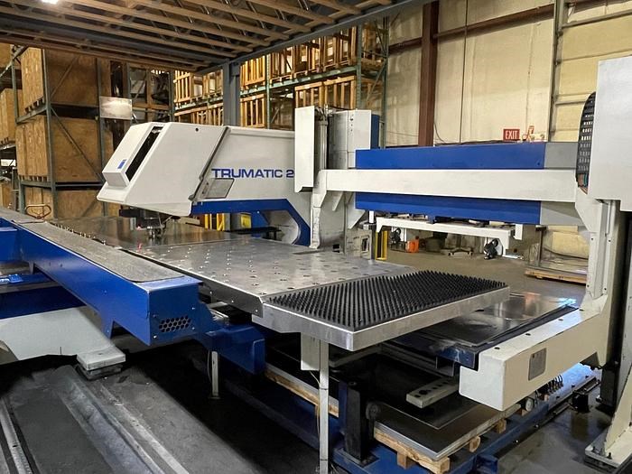 20 TON TRUMPF TRUMATIC 2020R CNC TURRET PUNCH, WITH LOADING SYSTEM ...