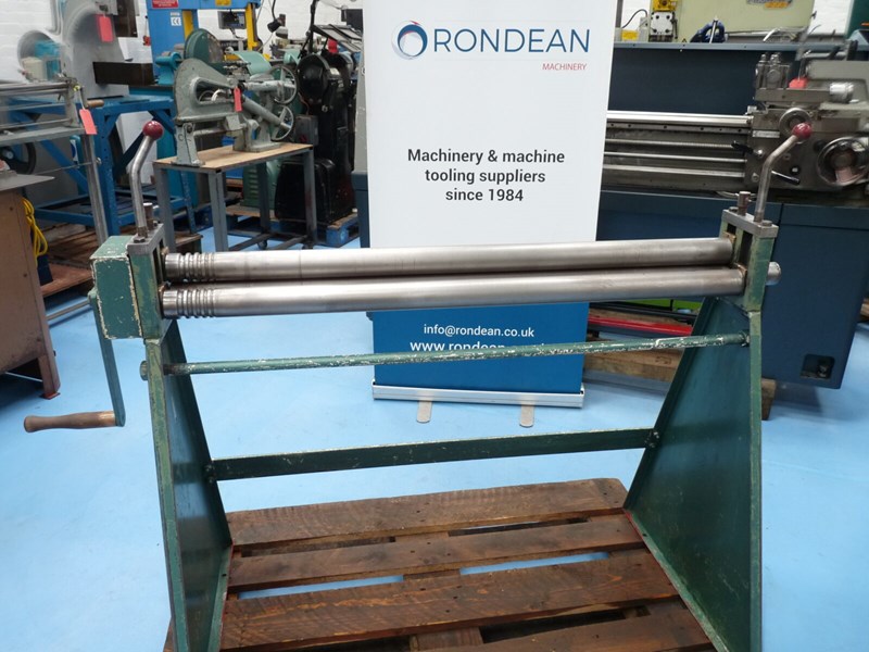 A J Morgan 1 metre x 50mm diameter Hand Operated Bending Rolls ...