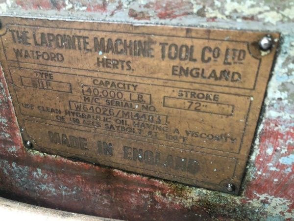 Lapointe HP40 Horizontal Broaching Machine | pressXchange