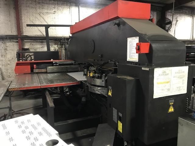 Amada 357 Vipros CNC Turret Punch with: Fanuc O4PC CNC Control, Table ...