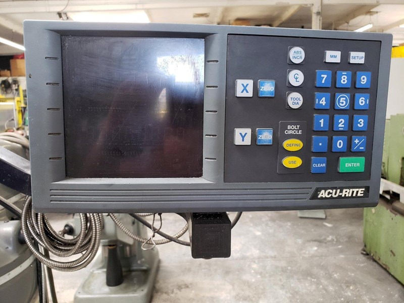 Bridgeport Series I Vertical Mill with: Acu-Rite 2-Axis DRO, Power Feed ...