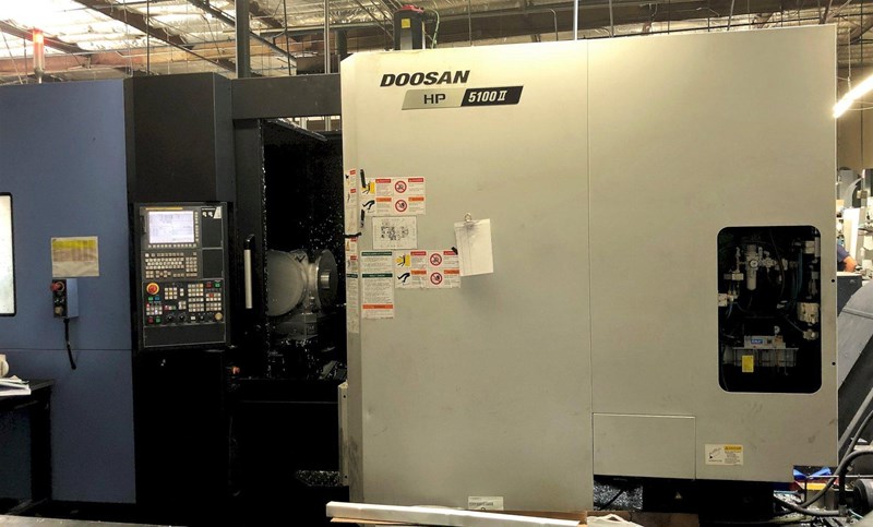 Doosan HP-5100II HMC 2015 with 10 Pallet Linear Pallet System, Fanuc ...
