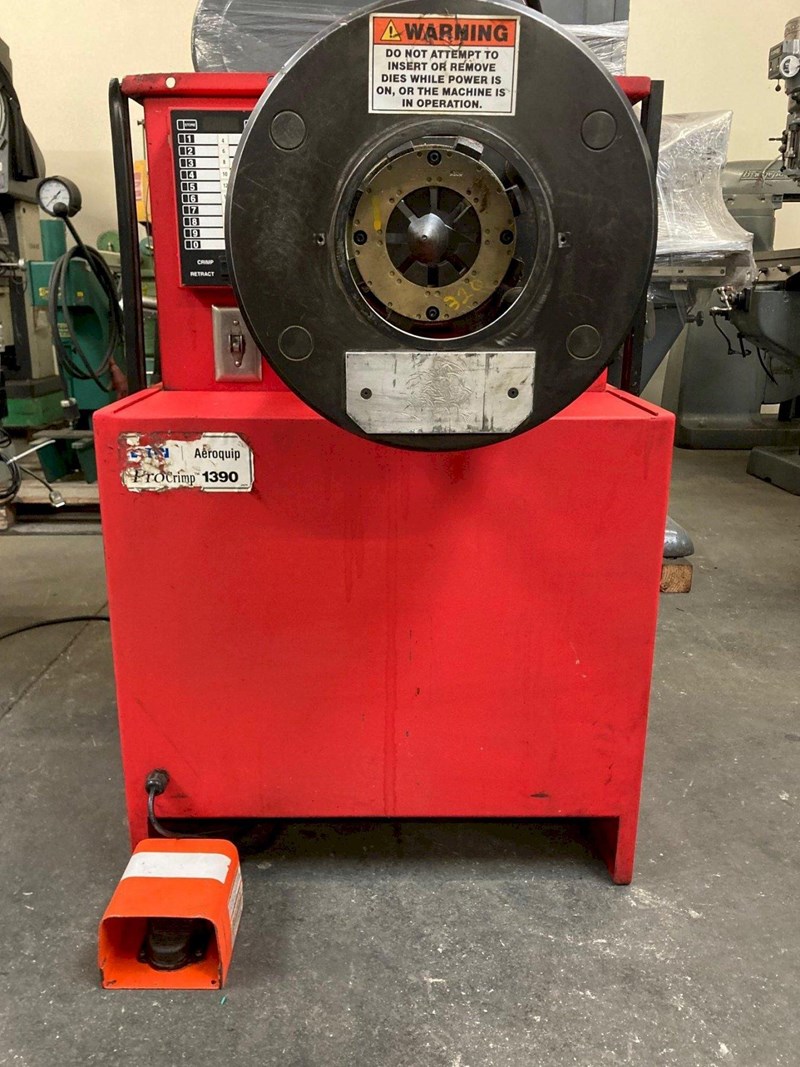 Eaton Aeroquip FT1390-115 Floor Hydraulic Hose Crimp Machine 2017 with ...