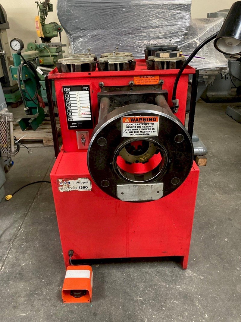 Eaton Aeroquip FT1390-115 Floor Hydraulic Hose Crimp Machine 2017 with ...