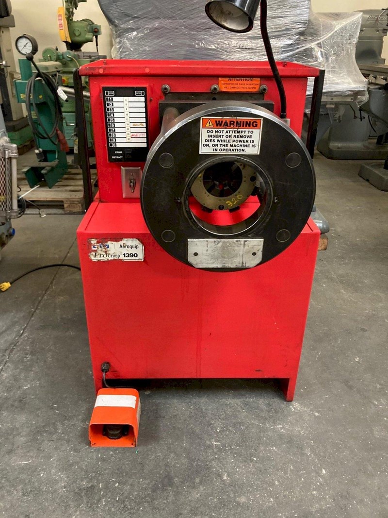 Eaton Aeroquip FT1390-115 Floor Hydraulic Hose Crimp Machine 2017 with ...