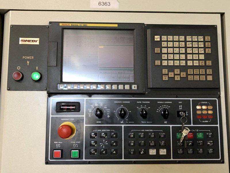 Ganesh VMC-4924 with: Fanuc Series Oi-MC CNC Control 49" x 24" x 27 ...