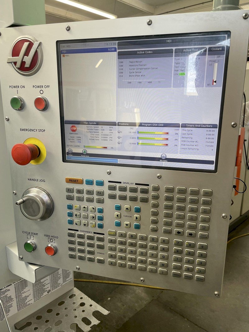 Haas Mini Mill CNC Vertical Machining Center 2018 P Cool TS Coolant ...