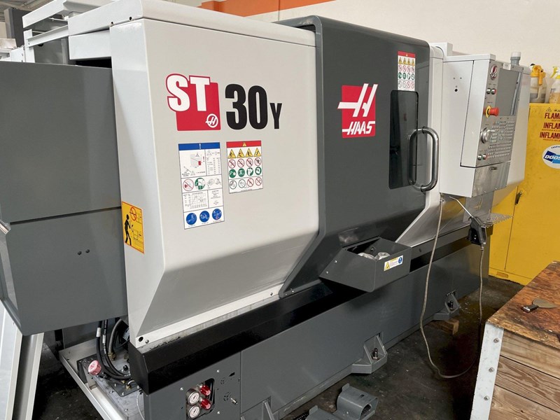 Haas ST-30Y CNC Lathe 2018 with: Live Tooling, Programmable Hydraulic ...