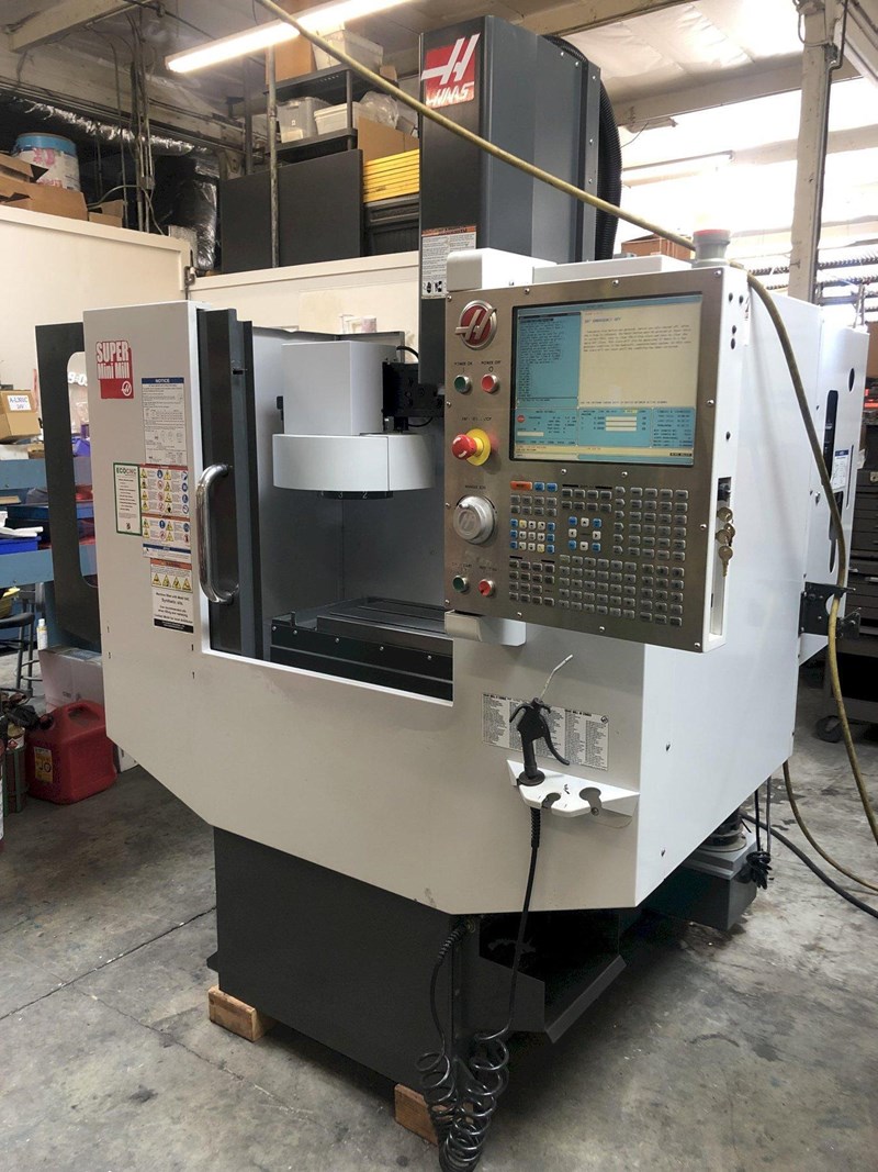 Haas Super Mini Mill CNC VMC 2011 HSM P-Coolant TSC Expanded Memory RT ...