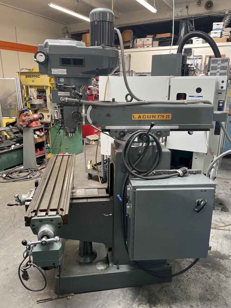 Lagun FTV-2 Vertical Knee Mill 10" x 50" Table, Vari Speed, Servo Power ...