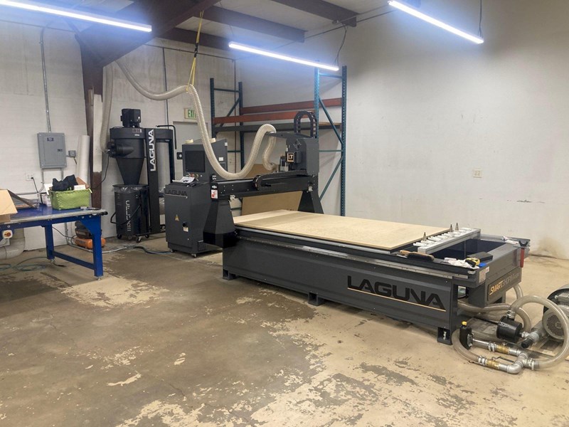Laguna Smartshop Maker SS-M2 4'x8' CNC Router 24,000 RPM, 8 Position ...