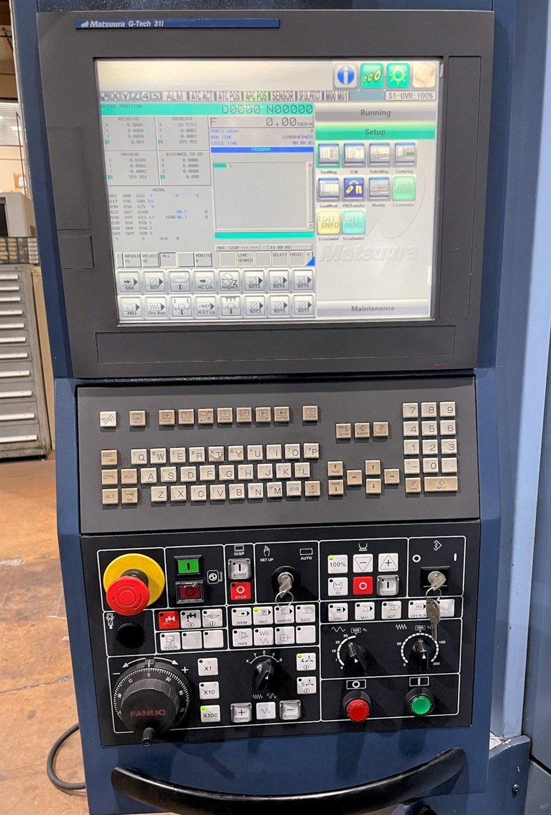 Matsuura HPlus-500 PC2 Horizontal Machining Center 2016 Fanuc 31i ...