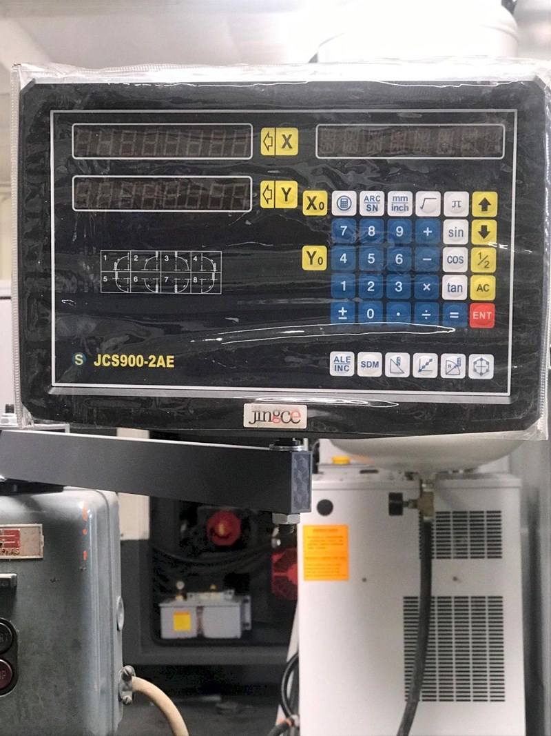 MILLRITE MVN VERTICAL MILLING MACHINE , STEP PULLY, R8 SPINDLE,X AXIS ...