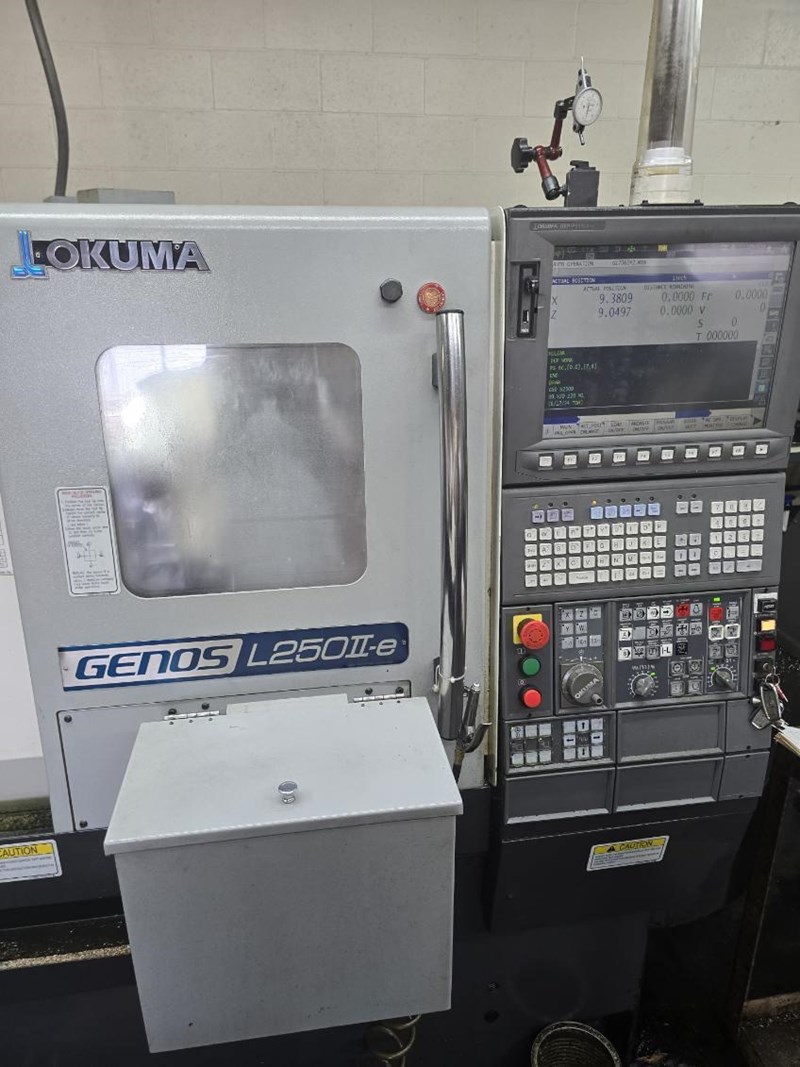 Okuma Genos L250 CNC Turning Center 2018 equipped with OSP-P300 CNC ...