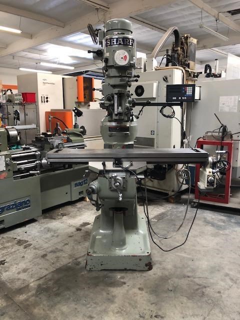 Sharp LMV Vertical Knee Mill Vari Speed 9x50 X Axis Powerfeed with ...