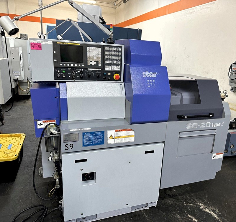 Star SB-20 Type E Swiss CNC Automatic Lathe equipped with Fanuc Oi-TD ...