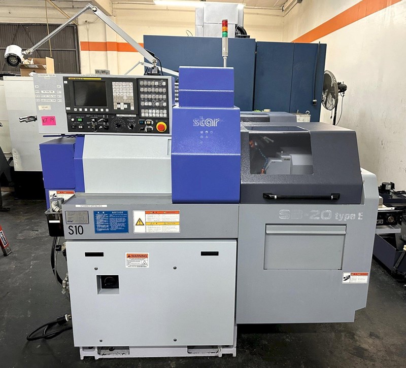 Star SB-20 Type E Swiss CNC Automatic Lathe equipped with Fanuc Oi-T ...