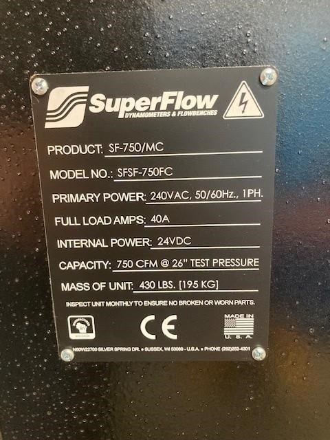 SuperFlow SF-750MC/SFSF-750FC Digital Flow Testing Flow Bench ...