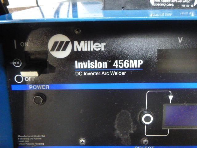Miller Invision 456 Mig Welder W/ Wire Feed, Chiller & Portable Cart ...
