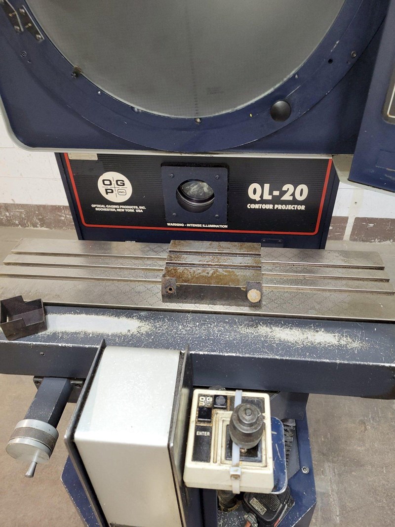 20” Optical Gaging Products (OGP) Model QL20 Contour Projection Optical ...