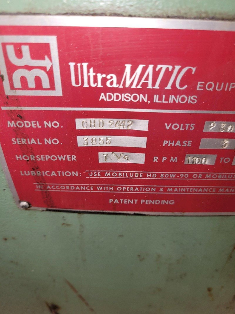 9.5 Cu. Ft. UltraMatic Model OHD 2442 Batch Type Vibratory Tub ...