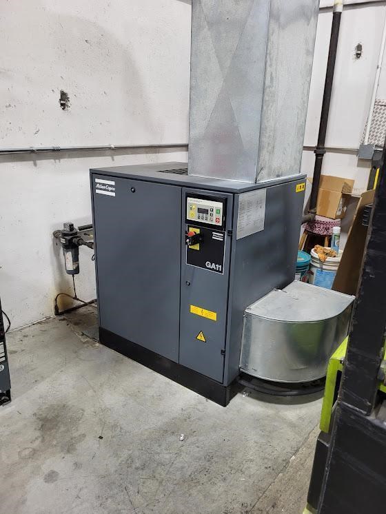 ATLAS COPCO Model GA11 Rotary Screw 15 HP Air Compressor | pressXchange