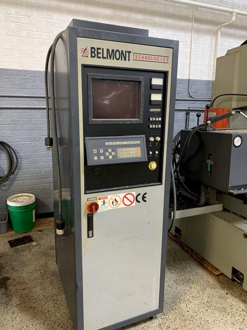 Belmont Maxicut 75 amp EDM Machine, s/n 97FB23604, with System 3R ...