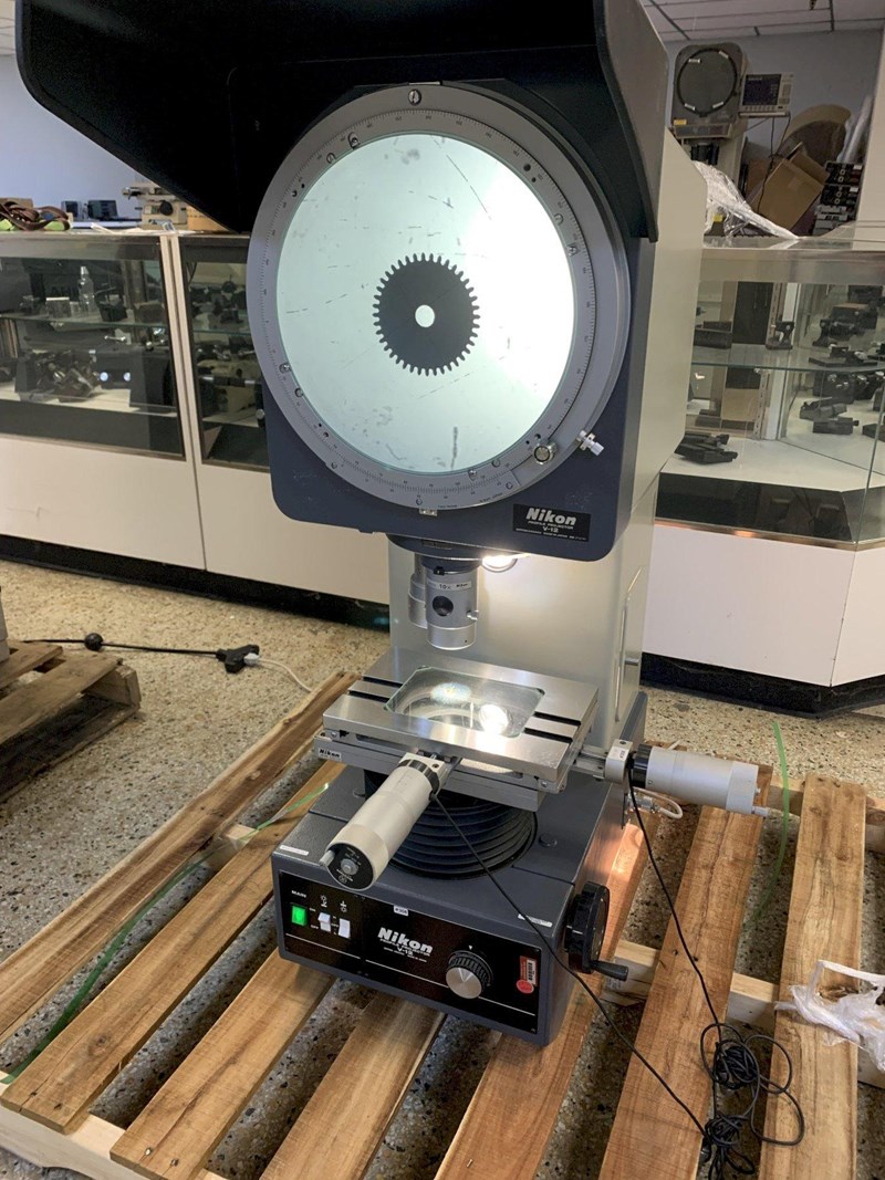 Nikon Model V12 Vertical Beam Bench Top Optical Comparator | pressXchange