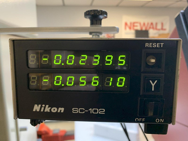 12" NIKON Model V12 Bench Top Vertical Beam Optical Comparator, SN ...