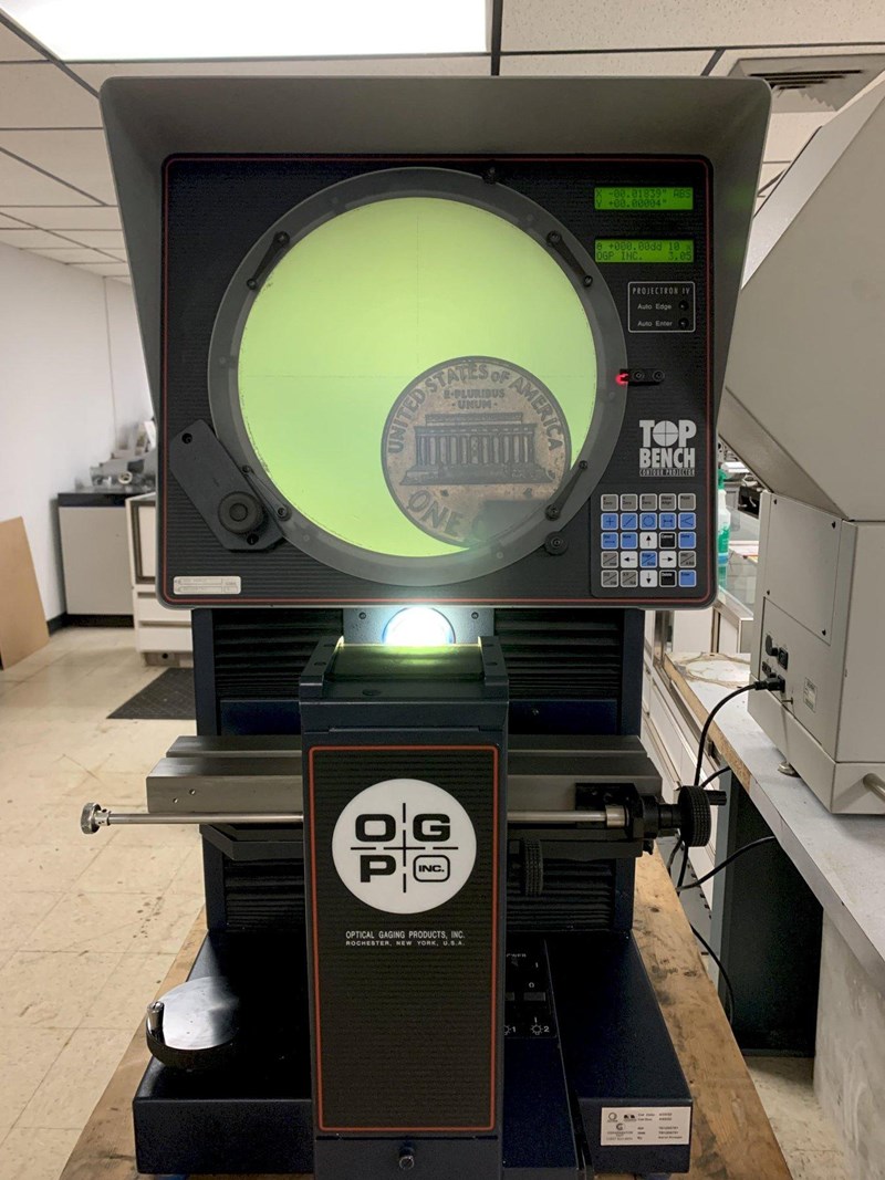 14" OGP Top Bench Optical Comparator and Measuring Machine, New 1995 ...
