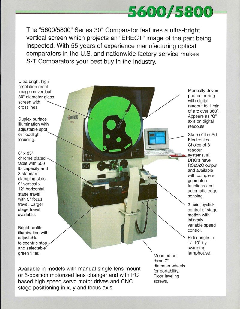 30" Scherr-Tumico Model 22-5600 Optical Comparator with DRO | pressXchange