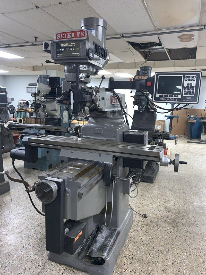 Seiki CNC Vertical Mill with PROTOTRAK AGE 2-Axis CNC Control ...