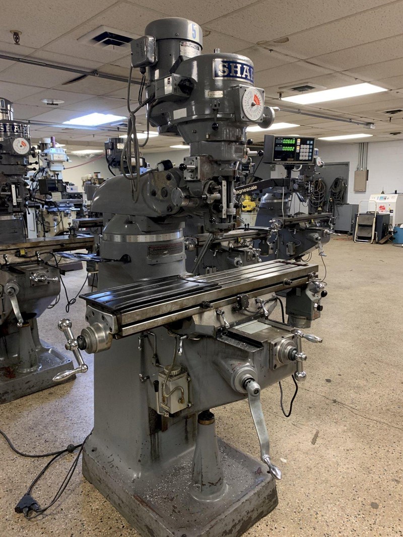 Sharp Variable Speed Vertical Milling Machine, S/N 50422399. | pressXchange