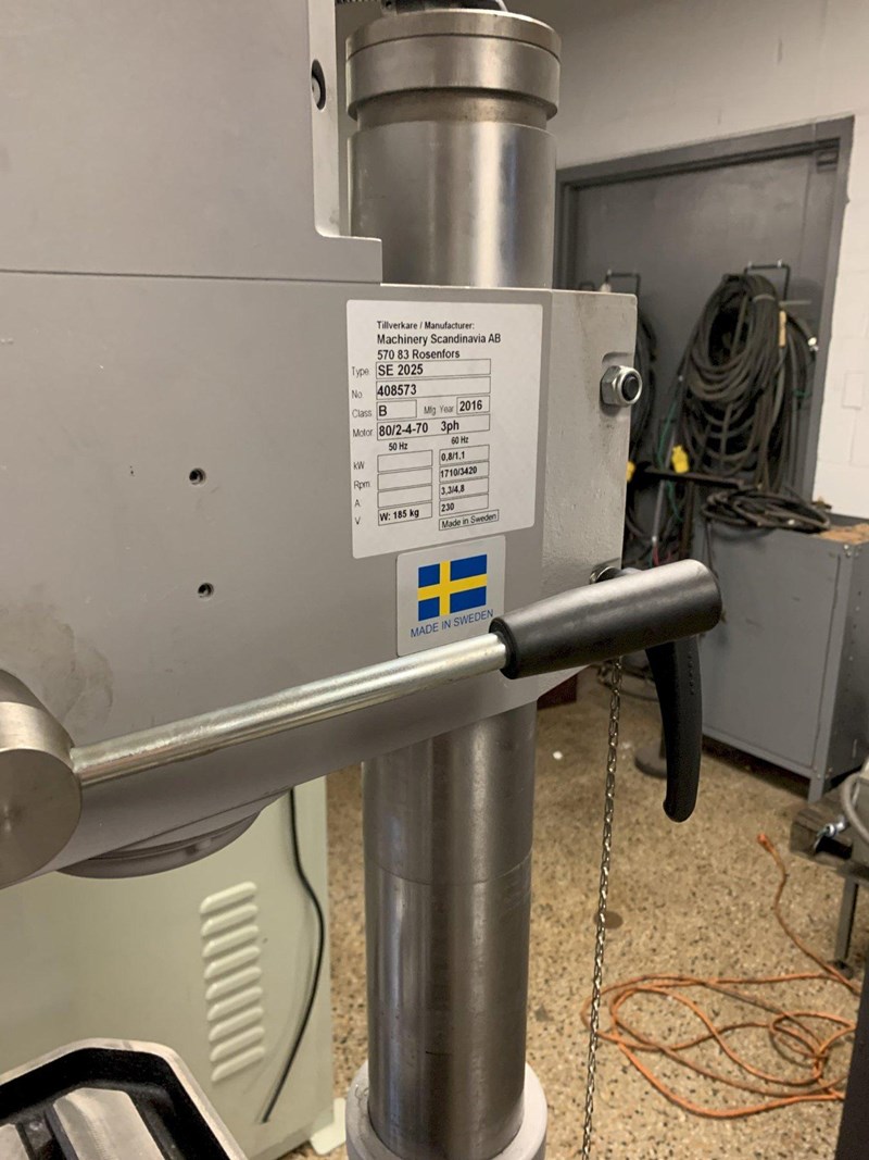 20" Solberga Model SE-2025 Floor Model Geared Head Drill Press, S/N ...